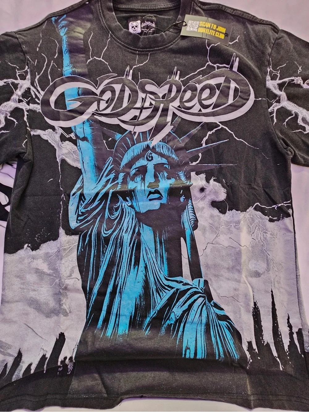 Godspeed | Shirts | Godspeed Statue Of Liberty Graphic Tee In Black ...